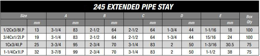 China 245 Extended Pipe Stay Manufacturers, Suppliers, Price, Wholesale ...